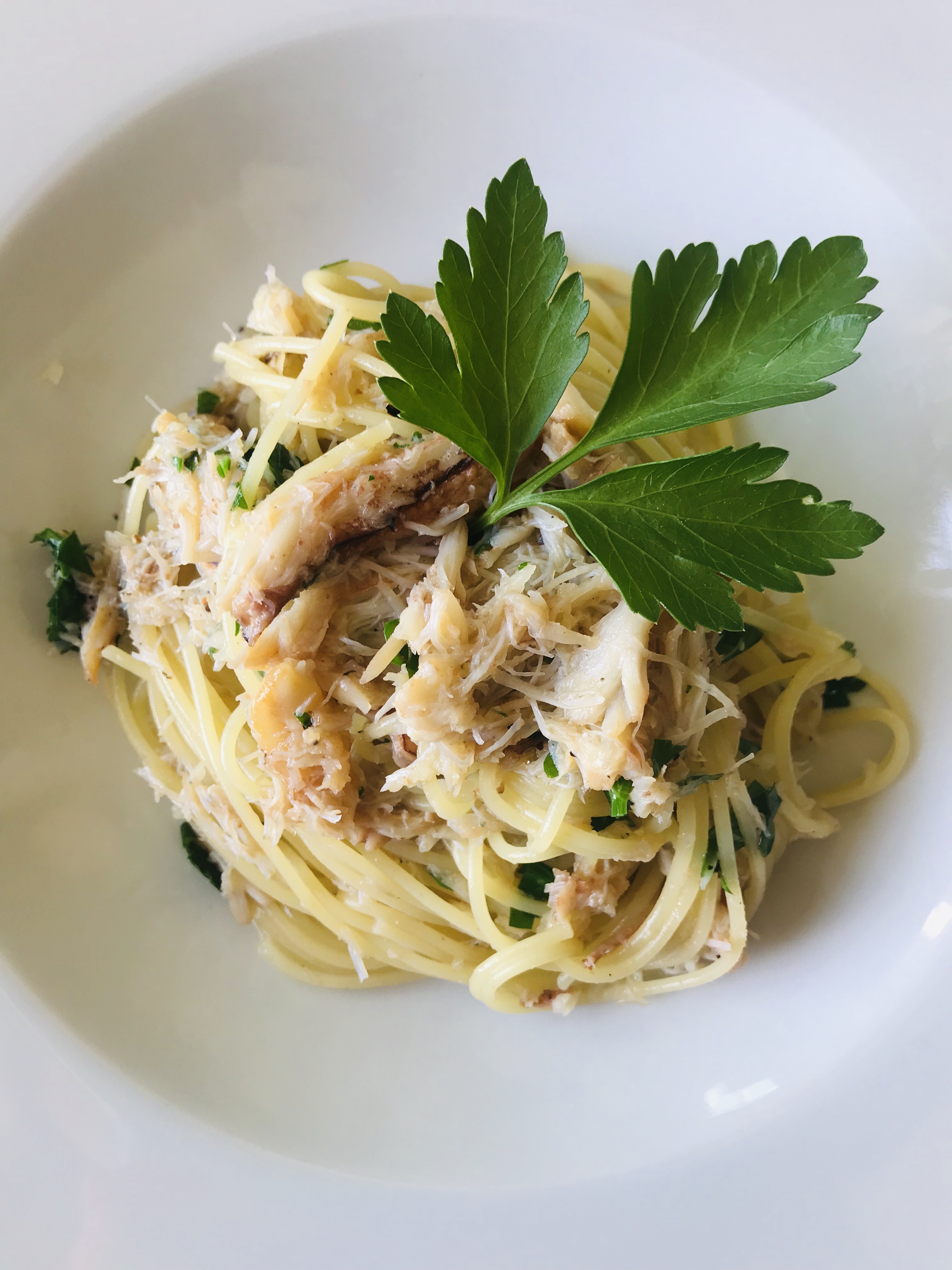 Garlic Crab Angel Hair